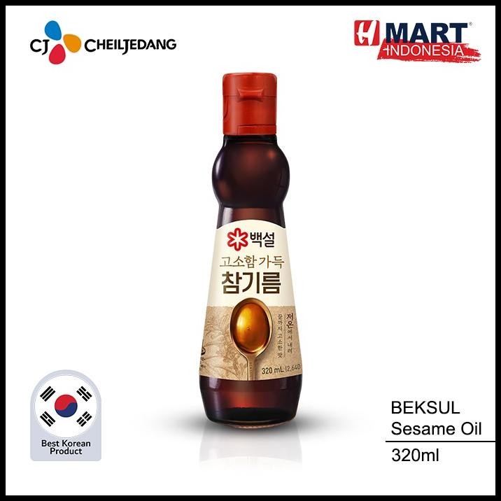 Jual Cj Beksul Sesame Oil - Minyak Wijen Dengan 100% Wijen Asli Korea 320Ml | Shopee Indonesia