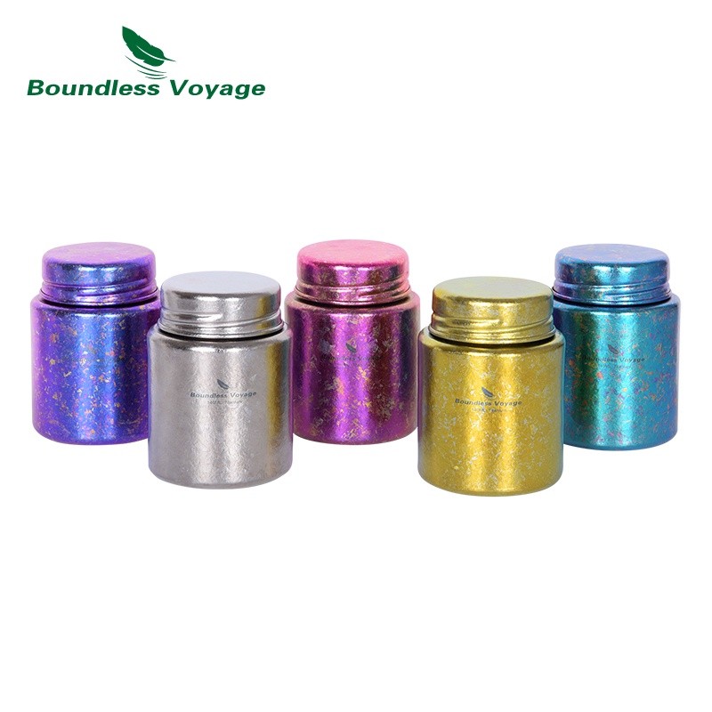 Jual Voyage Boundless Titanium Tea Caddy Mini Size Tea Canister ...