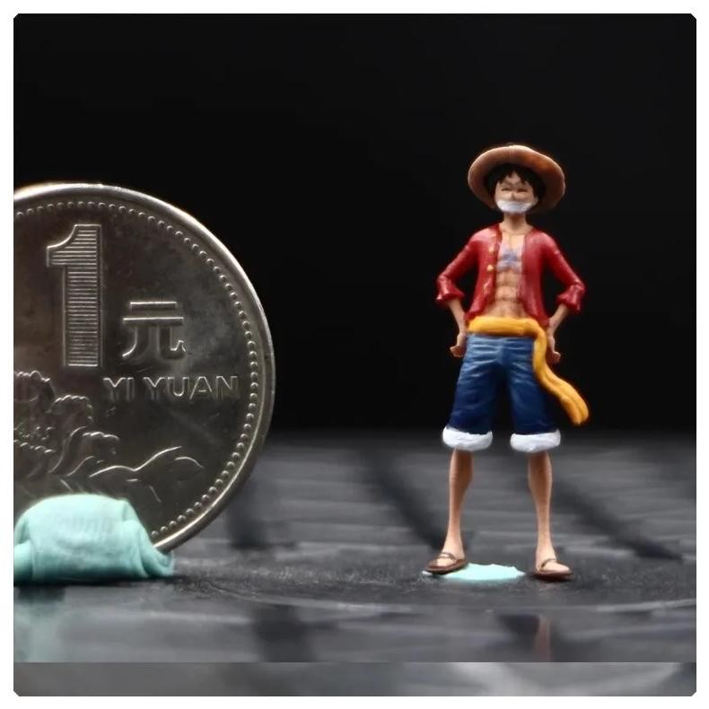 Jual resin diorama 1:64 scale miniature figures one piece luffy ...