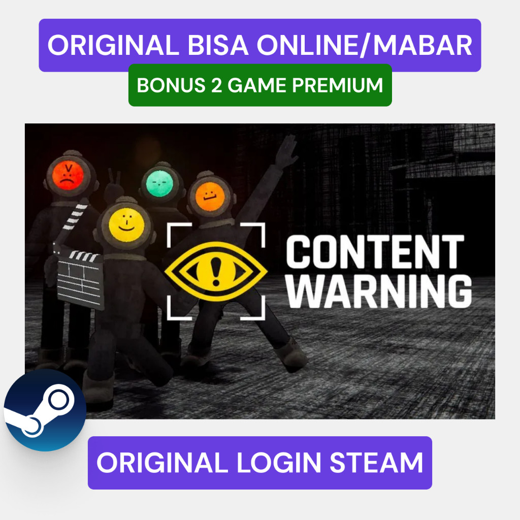 Jual CONTENT WARNING GAME STIM ORIGINAL BISA ONLINE MULTIPLAYER MABAR GAME LAPTOP PC PRIVATE ...