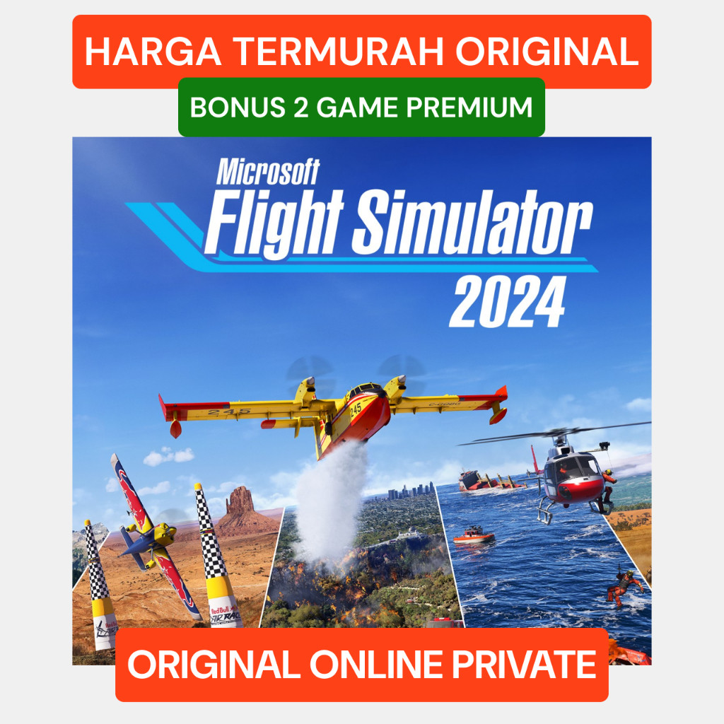 Jual Microsoft Flight Simulator 2024 Original Game PC Laptop - Game Aviasi - Game Pesawat ...