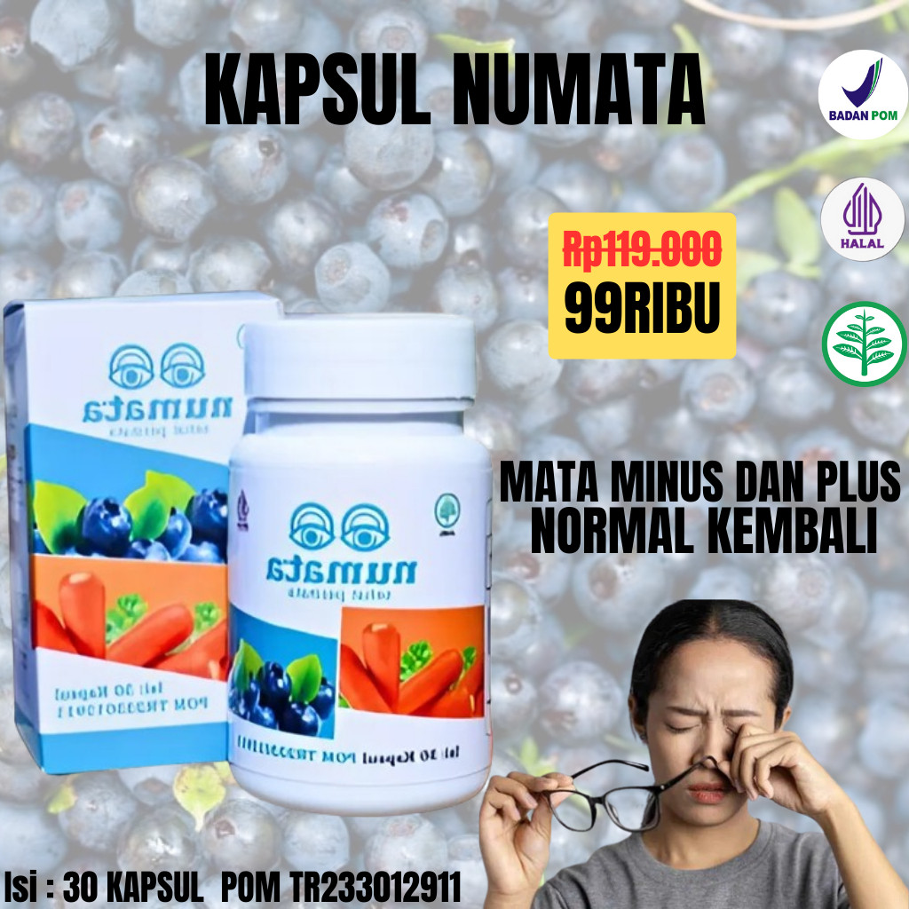 Jual Numata 30 Kapsul Vitamin Suplemen Mengatasi Mata Berlemak ...