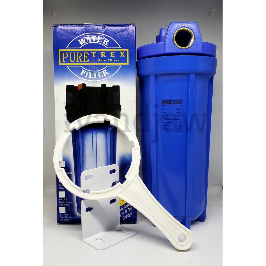 Jual HOUSING FILTER PURETREX 10" HI-PRESSURE DRAT KUNINGAN - SOLID ...