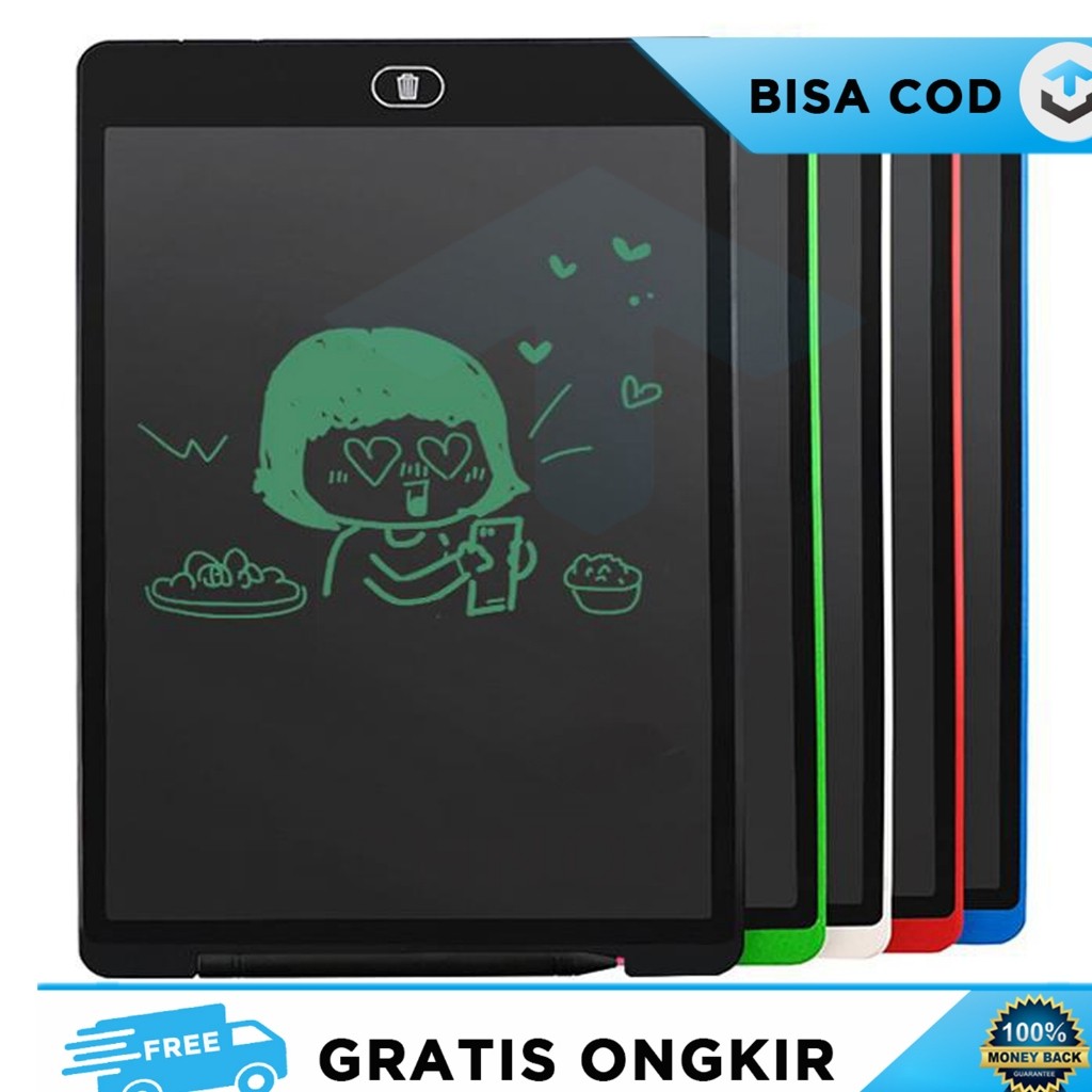Jual PDRAWING TABLET MONOCHROME 12 INCH MULTIFUNGSI PAPAN GAMBAR SIMPLE ...