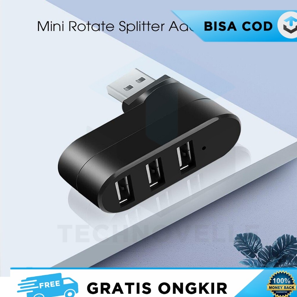 Jual ADAPTOR EKSTERNAL LAPTOP SERBAGUNA 3 PORT TEMPAT USB 2.0 BISA ...