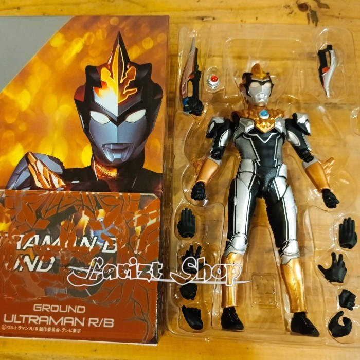 Jual SHF Figuarts Ultraman R/B Blu Rosso Wind Fire Earth Aqua Ground ...