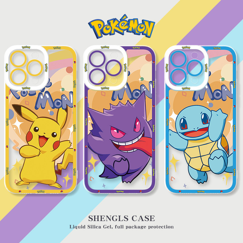 Jual Kartun Pikachu Clear Gengar Squirtle Pokemon Cewek Cowok Case ...