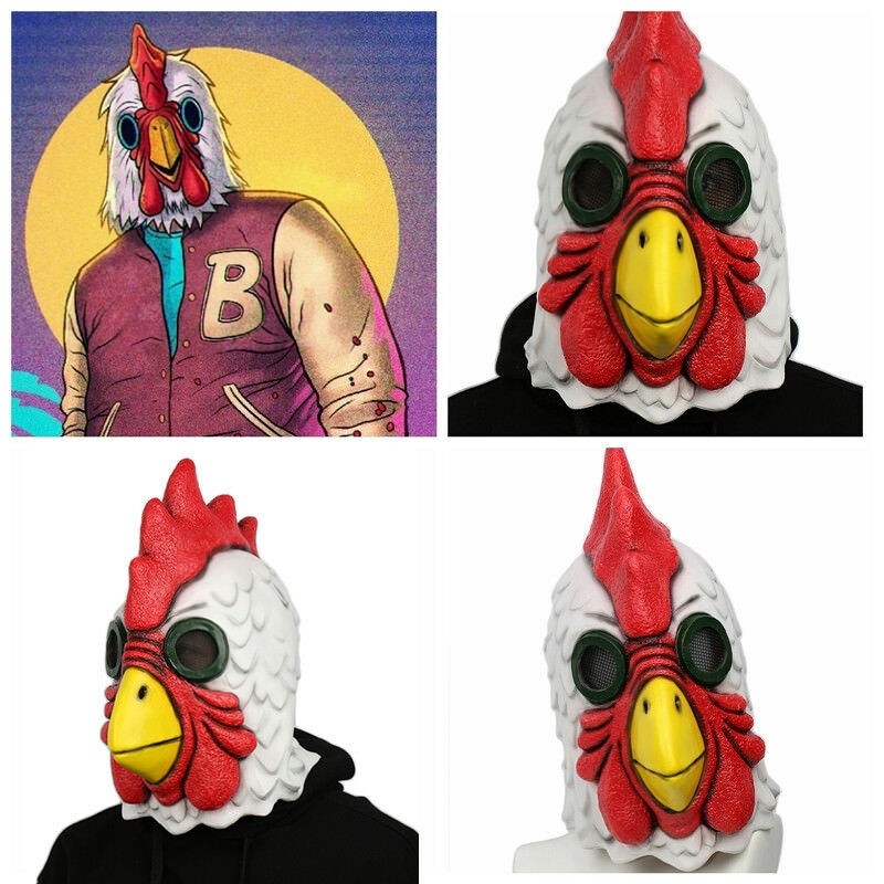 Jual Masker Ayam Richard Baru Hotline Alat Peraga Cosplay Game Miami ...