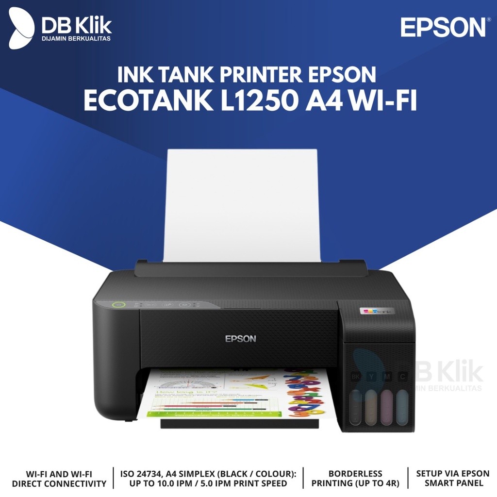 Jual Epson Printer Ecotank L1250 A4 Wi-Fi - L1250 Ink Tank Printer ...
