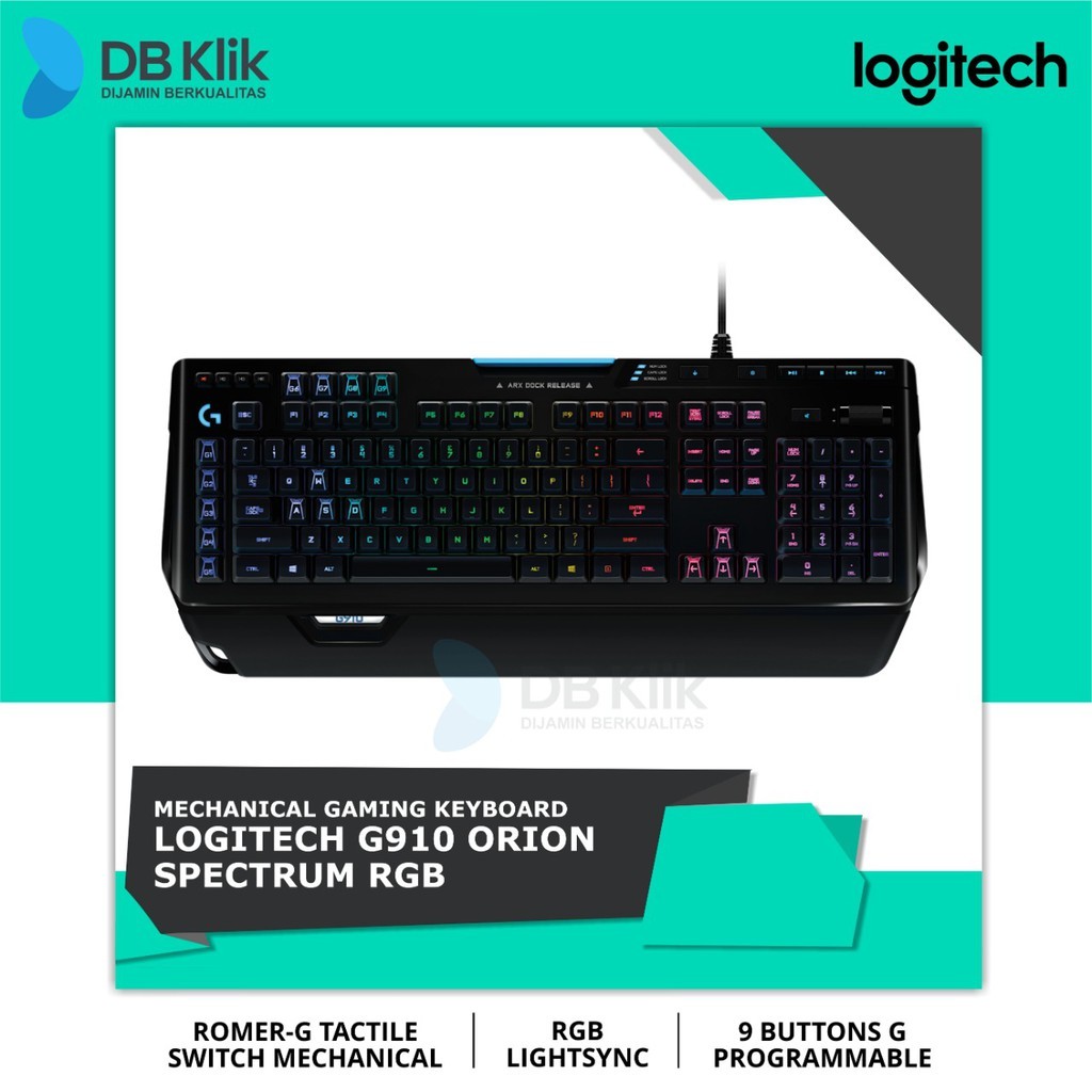 Jual Logitech G910 Keyboard Mechanical Gaming Orion Spctrum Rgb ...
