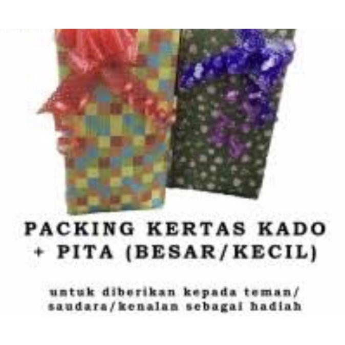 Jual Produk Terbaik] Packing kado+pita / wrapping/ bungkus kado/ kertas ...