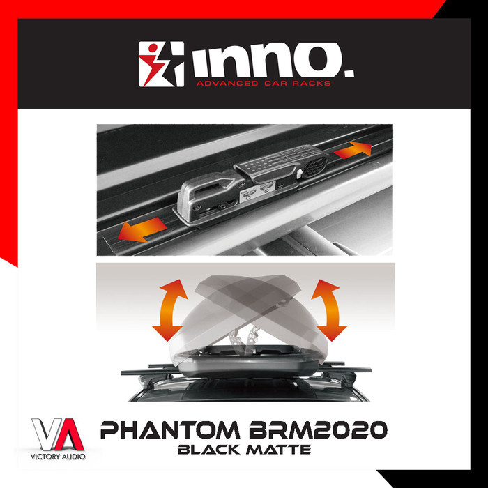 Jual Roof Box INNO PHANTOM BRM2020 Black Matte Volume 400L ORIGINAL ...