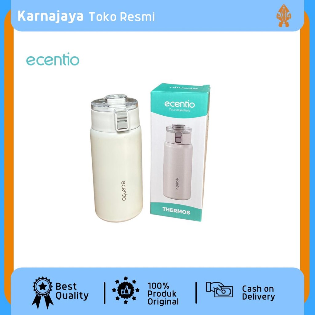 Jual Ecentio Tumbler Stainless Steel 450 Ml Termos Tahan Panas Dingin ...