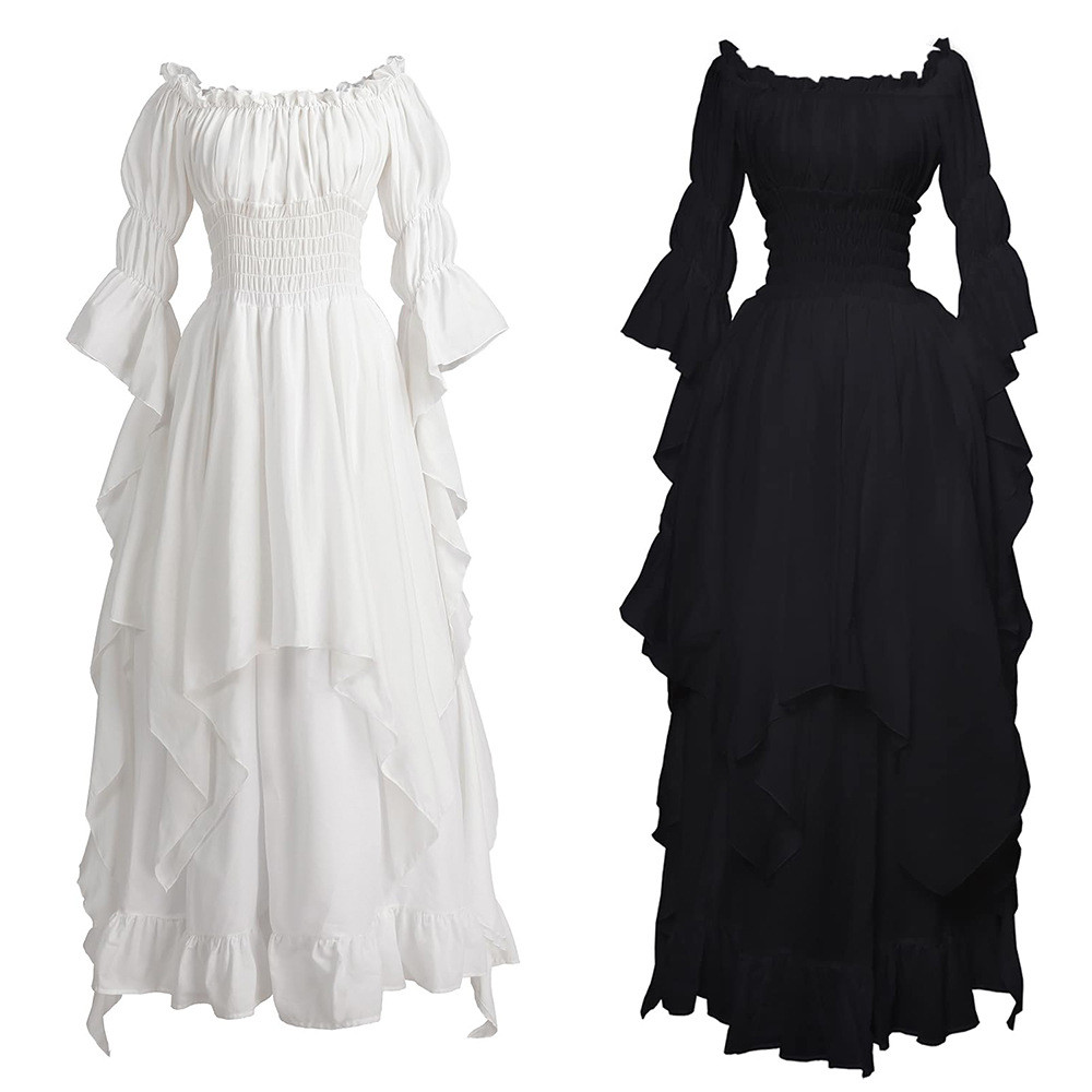 Jual Victorian Dress Renaissance Clothes Clothing Women's Gothic Witch ...