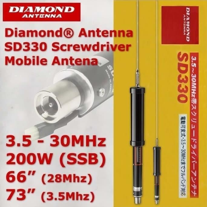 Jual Diamond Sd330 Antena Hf Mobil Ori 200W Dgn Remote Mobile Radio Rig Ssb Terbaik | Shopee ...