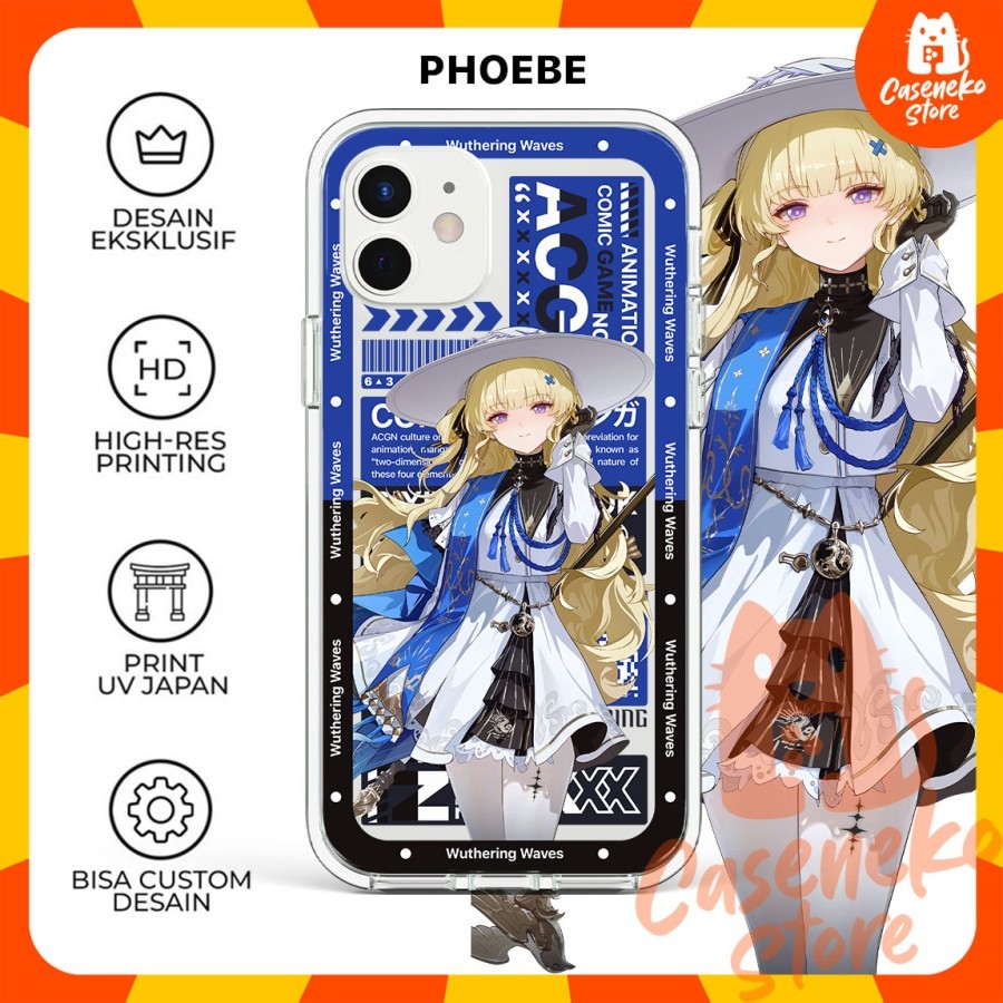 Jual Custom Case Phoebe Wuthering Waves Casing Smartphone Phone HP 5 | Shopee Indonesia