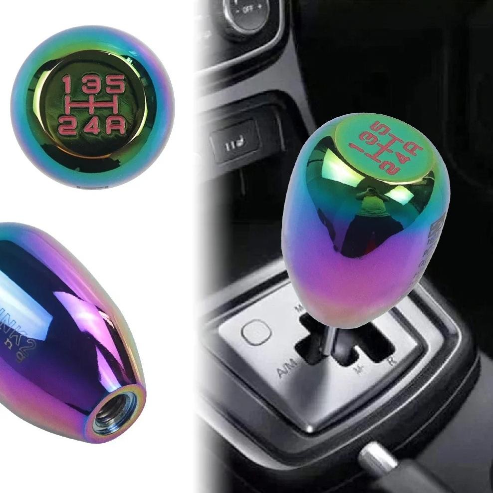 Jual 5 speed manual gear shift knob jdm neo chrome shifter level m10 x 1.5 aluminum ball for ...