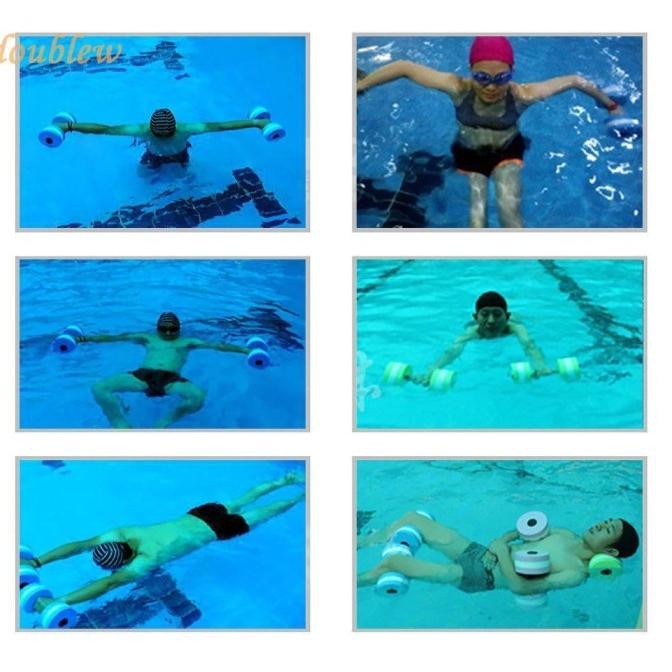 Jual Foam Floating Dumbbell Water Aerobics Aquatic Barbell Swimming ...