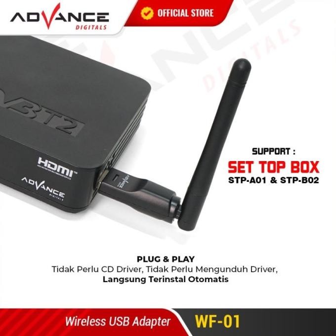 Jual Advance STP-A01 Set Top Box Digital Receiver Dengan Dongle Wifi Antena | Shopee Indonesia