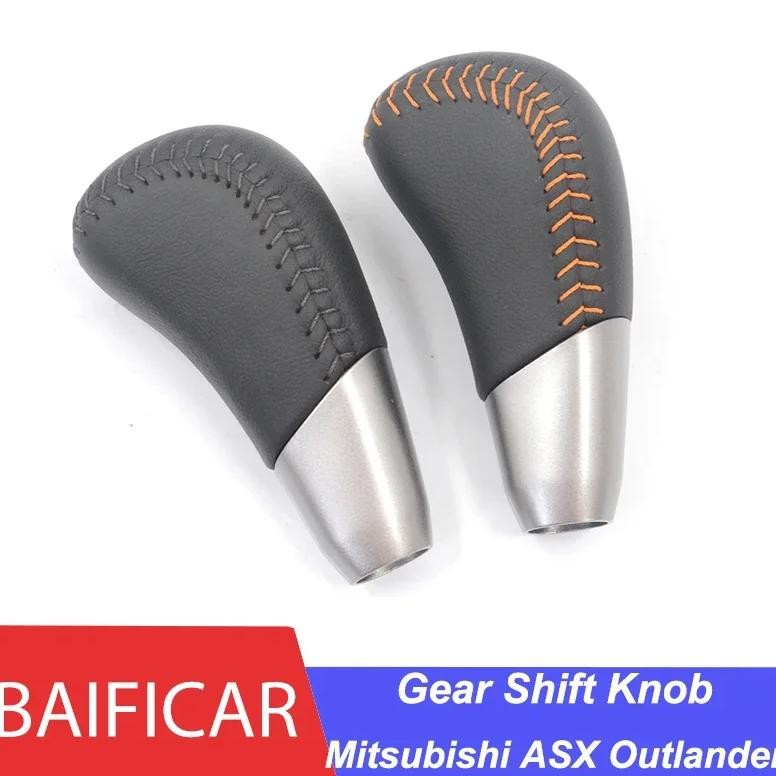 Jual baificar brand new leather gear shift lever knob head shifter for mitsubishi outlander ...