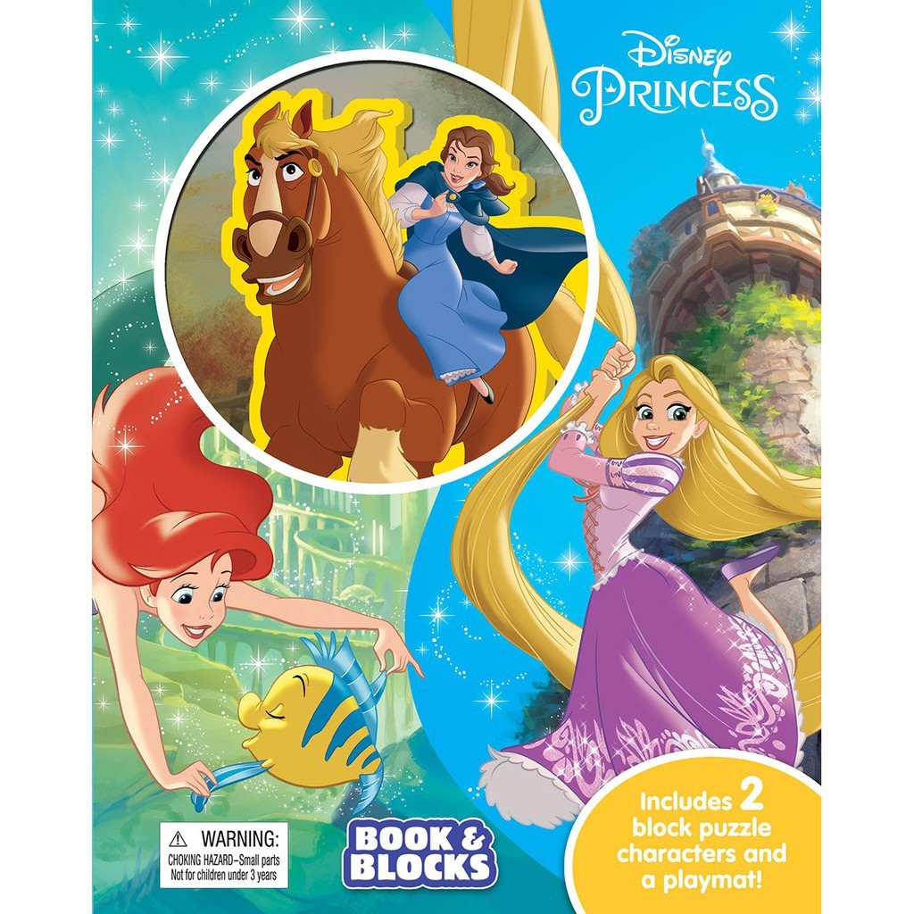 Jual DISNEY Princess BOOK & BLOCKS Include 2 Block Puzzle Characters ...