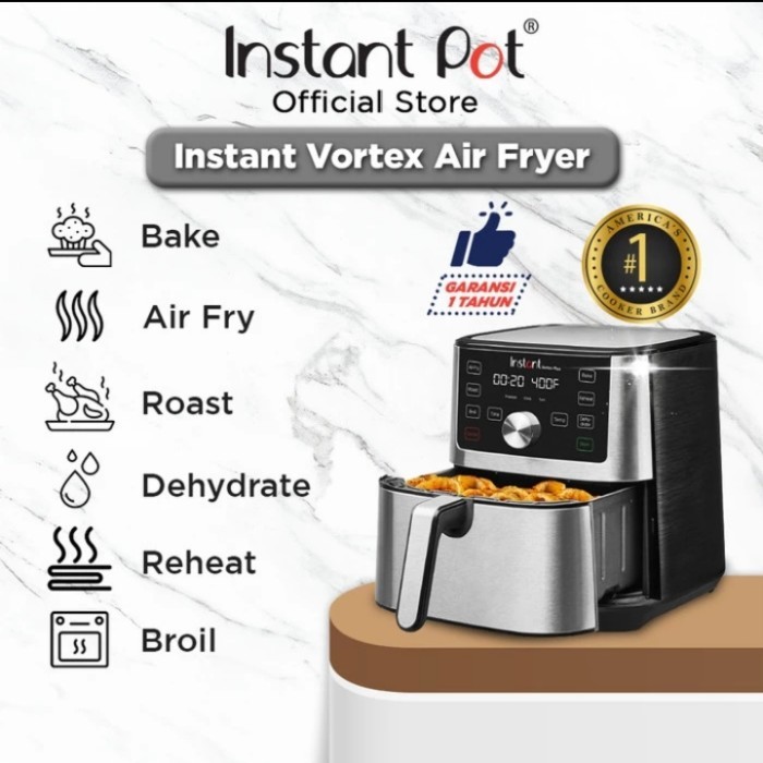 Jual Instand Vortex Plus 6 Quart 5.7 Liter Air Fryer | Shopee Indonesia