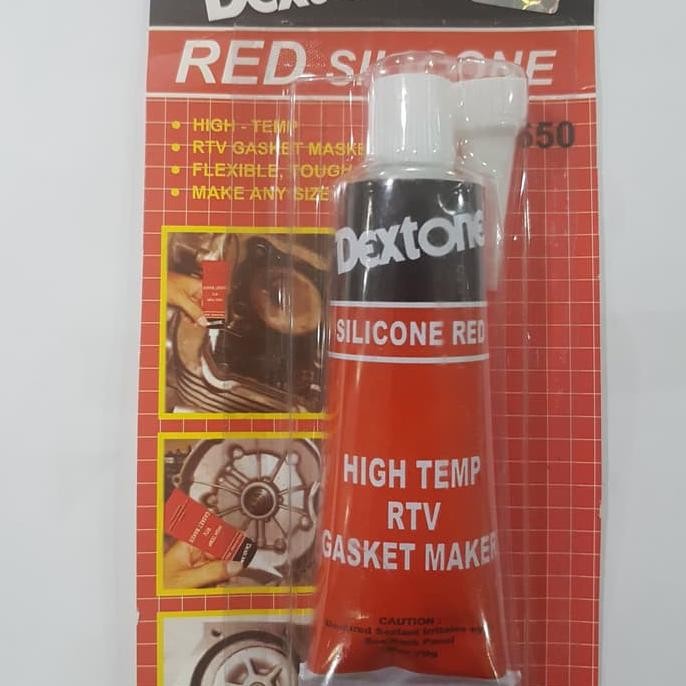 Jual PENAWARAN TERBATAS High Temp Red Silicone Sealant / Lem Silikon ...