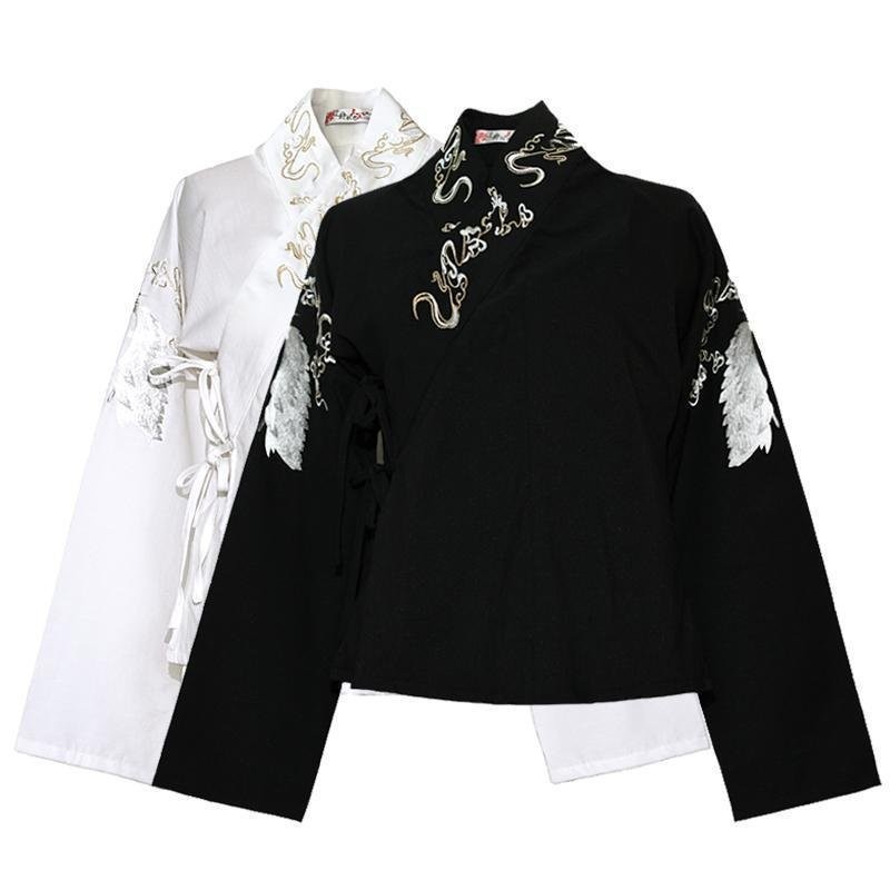 Jual Kemeja Hanfu Ukuran Plus Dasar Bordir Semua Cocok | Shopee Indonesia