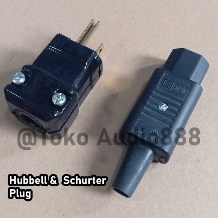 Jual Power Plug Hubbell Dan Schurter Konektor Listrik 1 Set | Shopee ...