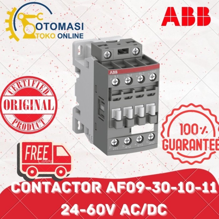 Jual Abb Contactor Kontaktor Af09-30-10-11 24-60V Ac/Dc 1Sbl137001R1110 | Shopee Indonesia