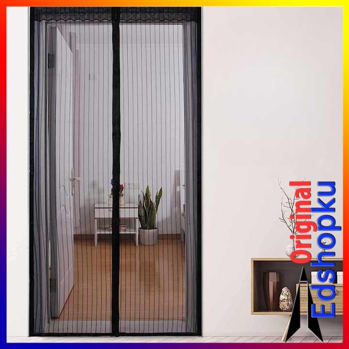 Jual Tirai Rumah Magnet Jala Buka Tutup Pintu Anti Nyamuk Serangga Tawon Kelambu Magnetic Door ...