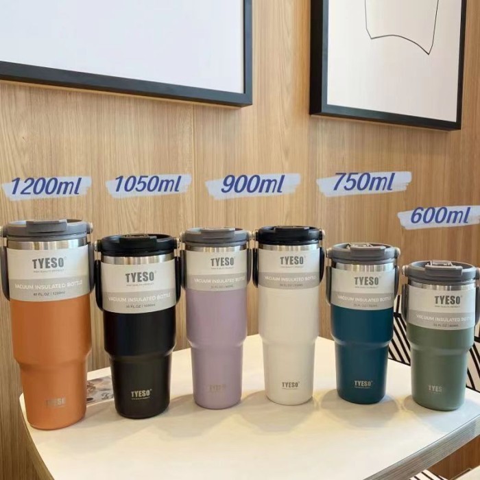Jual Tyeso Tumbler Coffee Mug 900Ml / 1050Ml Aesthetic Korea Kantoran Botol Gelas Kopi Teh Numan ...