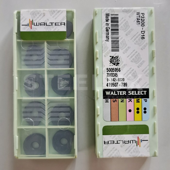 Jual Insert Carbide Walter P3200 D10 D12 D16 D20 WTA61 R5 R6 R8 R10 ...