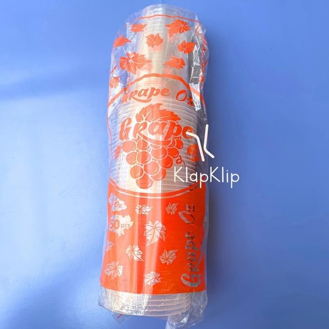Jual GROSIR!! 1000PCS CUP 16OZ DATAR ANGGUR - GELAS PLASTIK 16OZ 473ML ...
