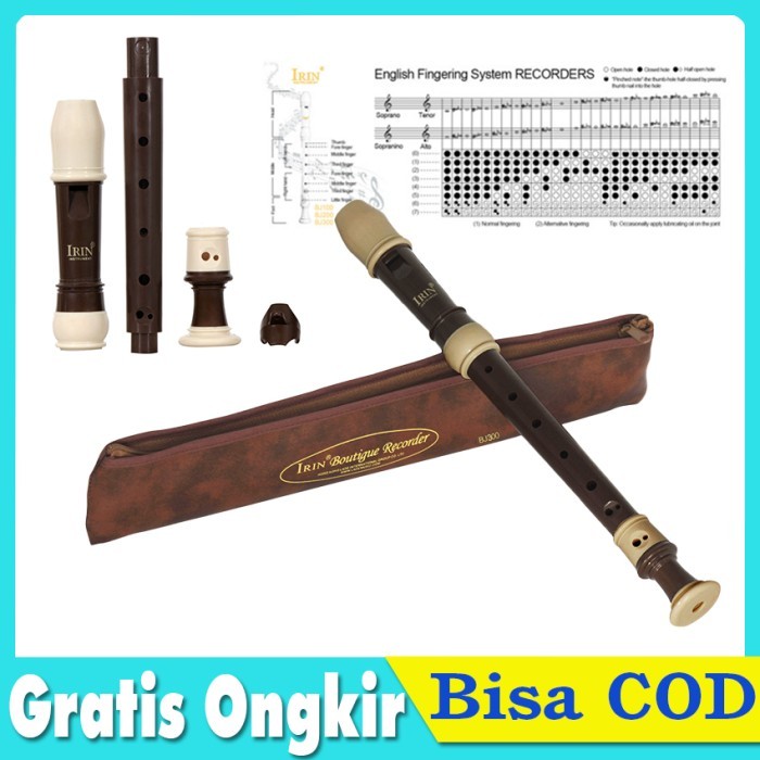 Jual Suling Seruling Recorder Flute Soprano Recorder Alto 8 Lubang ...