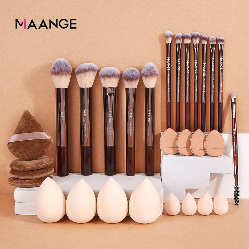 Jual MAANGE 13Pcs Set Makeup Brush Kuas Bedak Lembut Kosmetik Alat ...