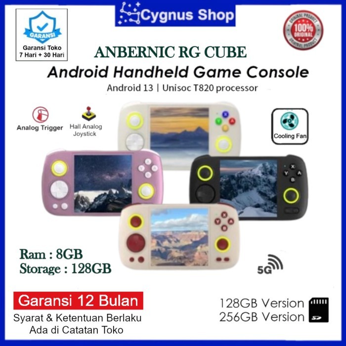 Jual ANBERNIC RG Cube Handheld Android OS Retro Video Game Console ...