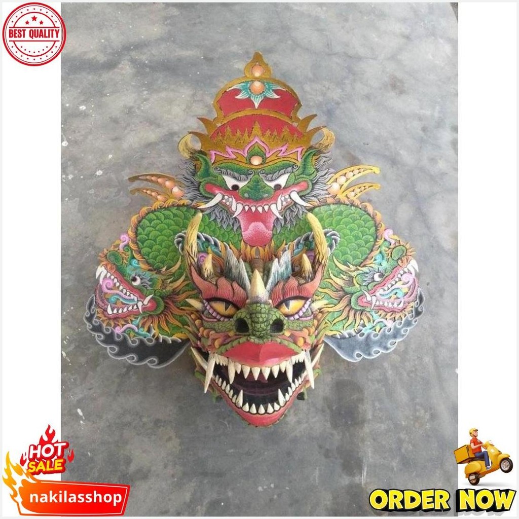 Jual Terbaik Flash Sale Cod Terlaris Barongan Devil Sungut Full Kayu ...