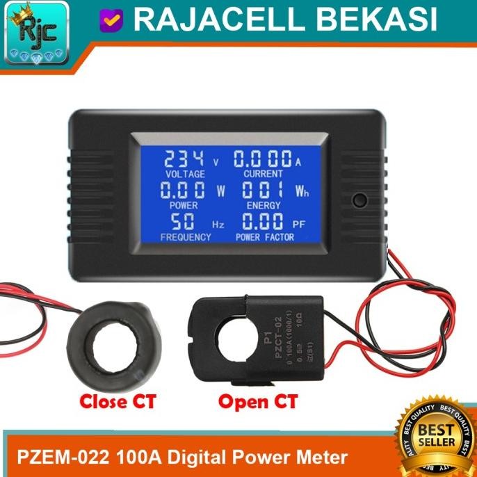 Jual PZEM-022 220V 100A Digital Display Voltmeter Ampere Frekuensi ...