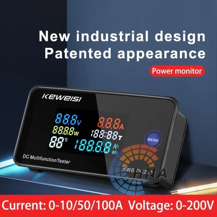 Jual BEBAS ONGKIR - DC Watt Meter Kws DC200 Keweisi DC wattmeter Volt Ampere | Shopee Indonesia