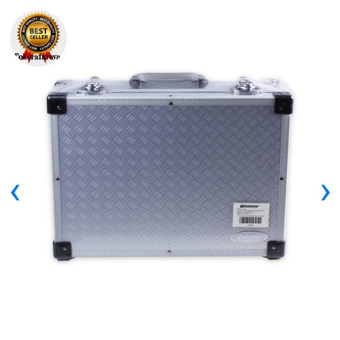 Jual NEW Krisbow koper kotak perkakas aluminium Case Toolbox 37 cm 4 ...