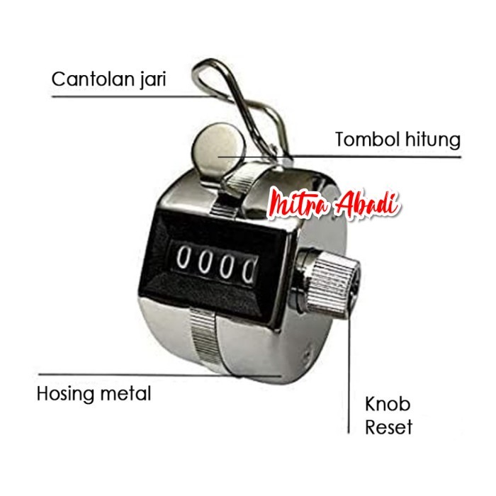 Jual Alat Penghitung Manual Hand Tally Counter 4 Digit Terbaru 100 % ...