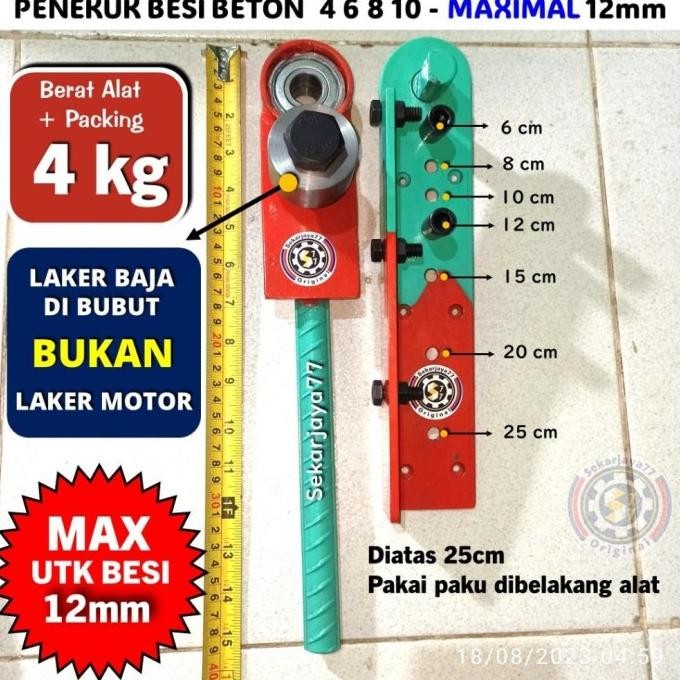 Jual Alat Tekuk Besi Pembengkok Besi Bending Besi Beton Begel 6 8 10 12 ...