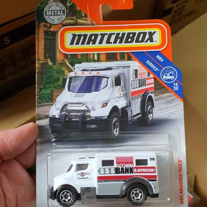 Jual ORIGINAL MATCHBOX MBX ARMORED TRUCK WHITE | Shopee Indonesia