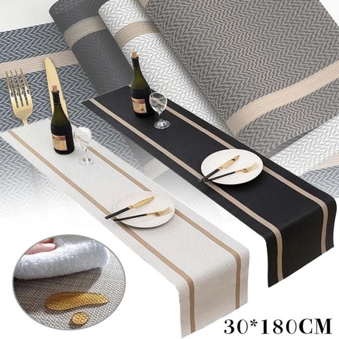 Jual Taplak Meja Premium Table Runner Nordic Panjang Pvc Tamu Anti Air ...