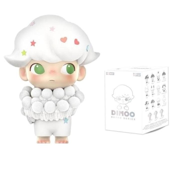 Jual Action Figure Pop Mart DIMOO SNOWBALL PopMart Retro White Snow ...