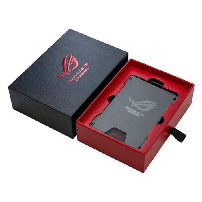 Jual NEW ASUS ROG Name Tag Aluminium Frame ID Card Holder Authentic ...