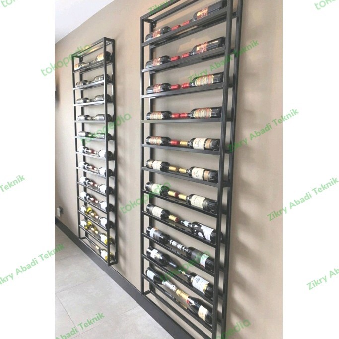 Jual Rak dinding minimalis rak dinding botol beer rak botol wine ...