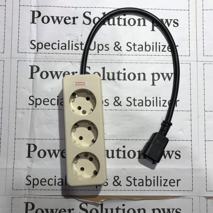 Jual Kabel listrik extension iec Output Ups colokan Ups Apc C14 3 ...