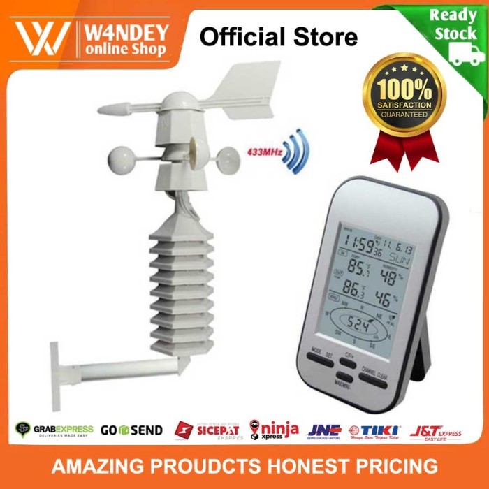 Jual PRO Digital Anemometer Weather Station + Wind Speed and Direction ...